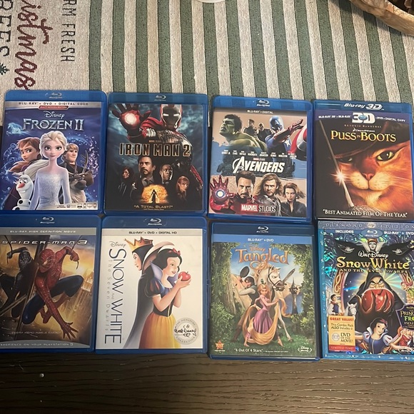 Disney | Media | 8 Blue Ray Disc Disney Marvel Movies | Poshmark